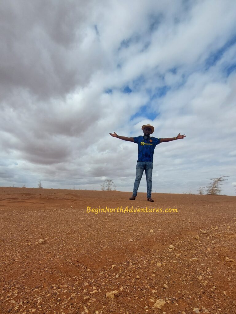 Sabena Desert in Wajir Kenya has a tan cover like Planet Mars